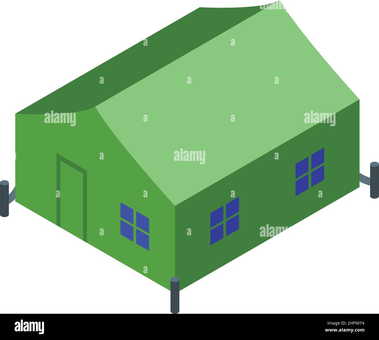 House tent icon isometric vector. Camp adventure. Shelter area Stock ...