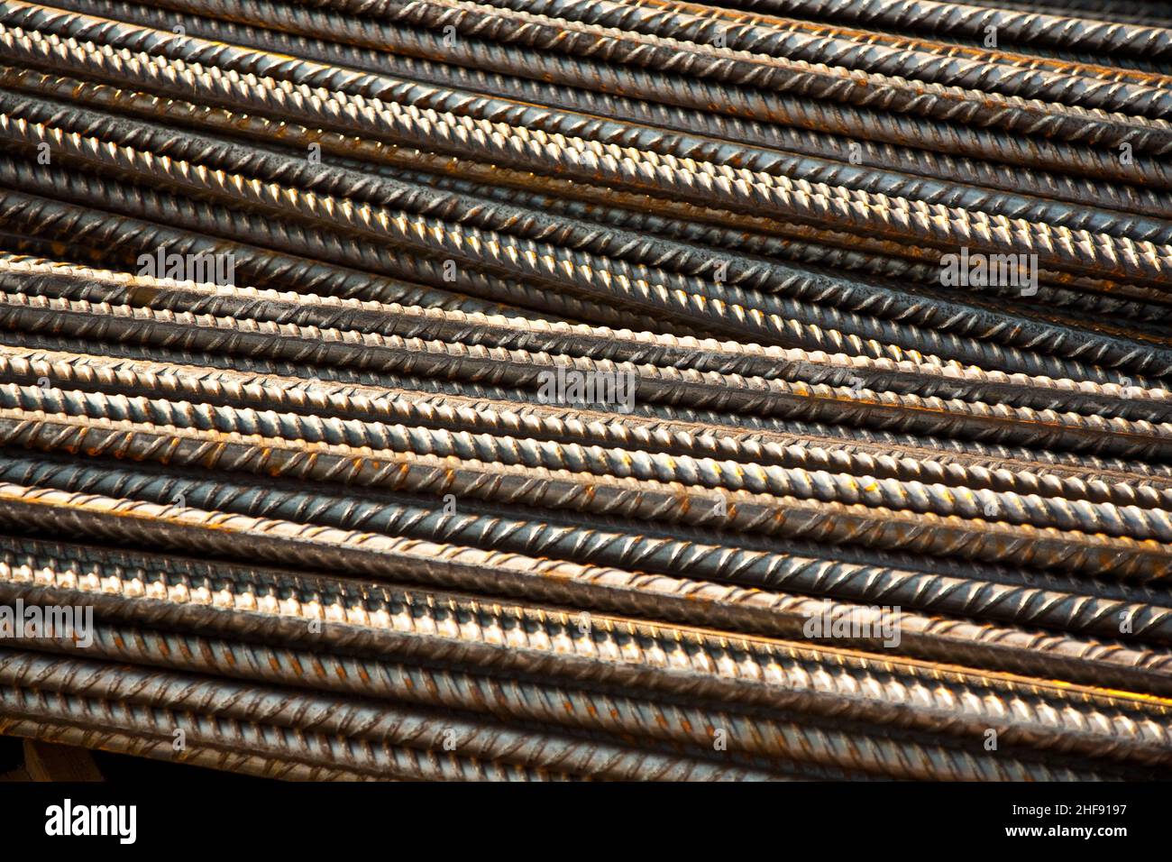 Armoring at the building site to stabilize the fundament Stock Photo ...