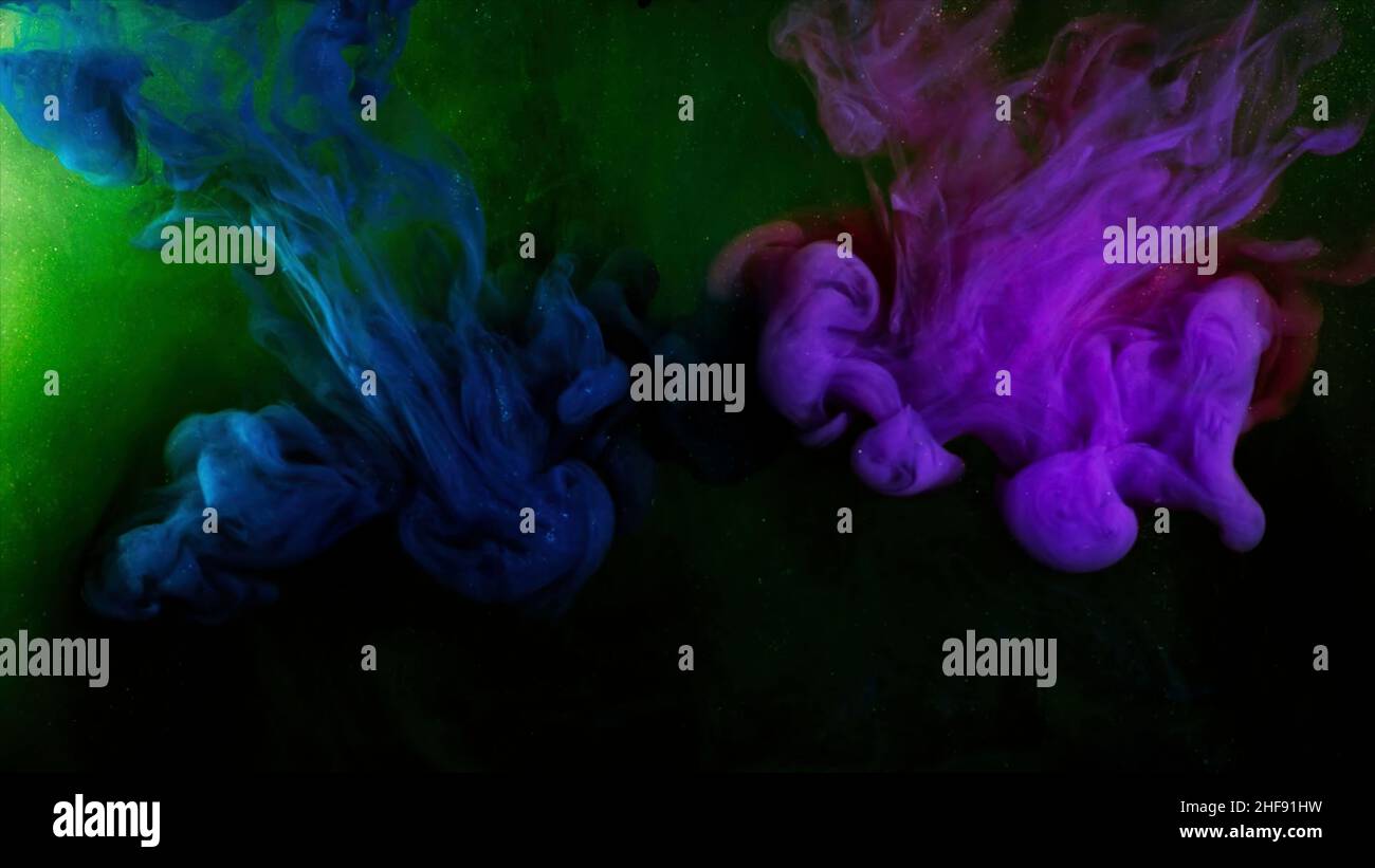 Abstract colorful psychedelic background with many shapes and forms ...