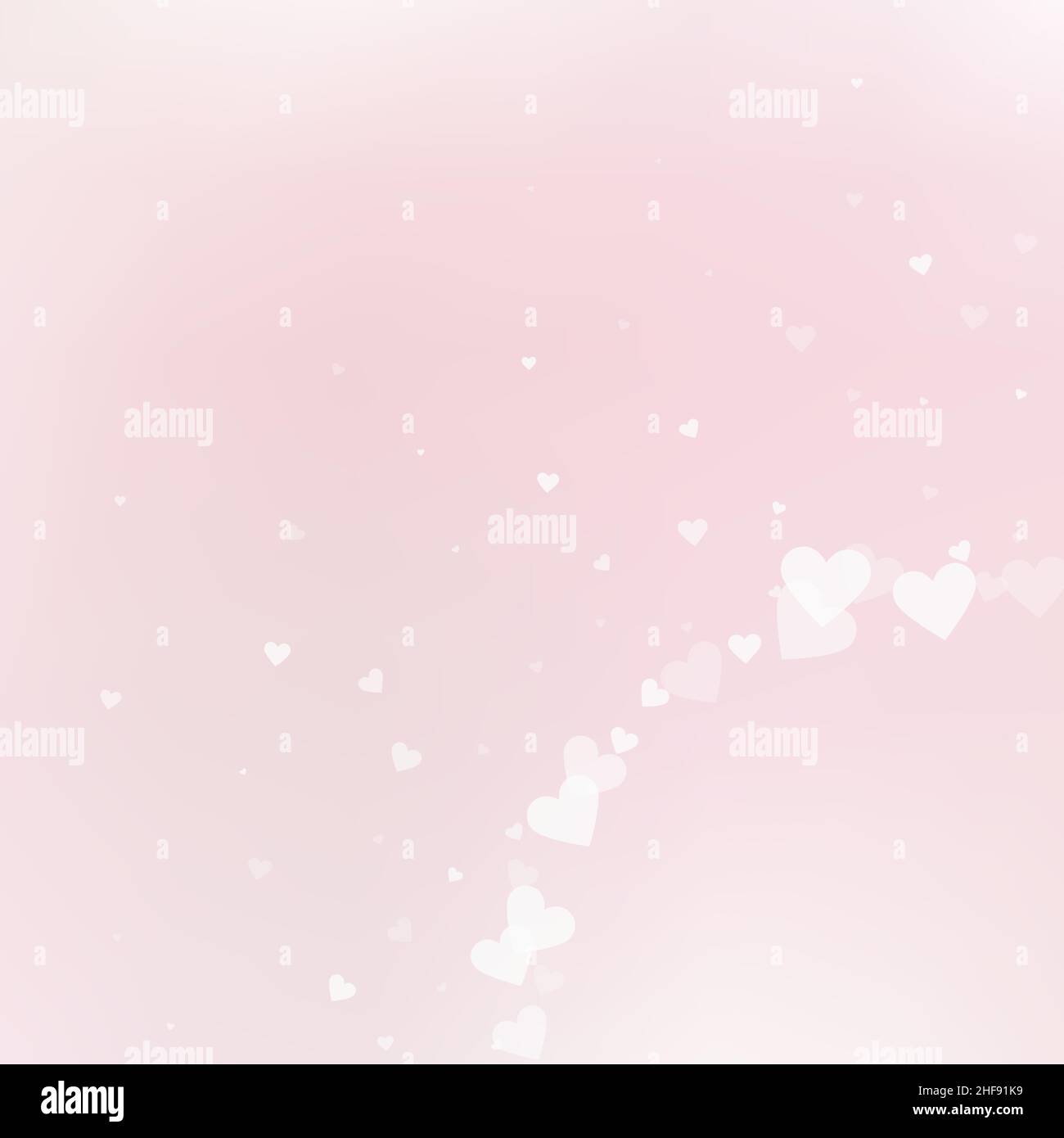 White heart love confettis. Valentine's day corner divine background ...