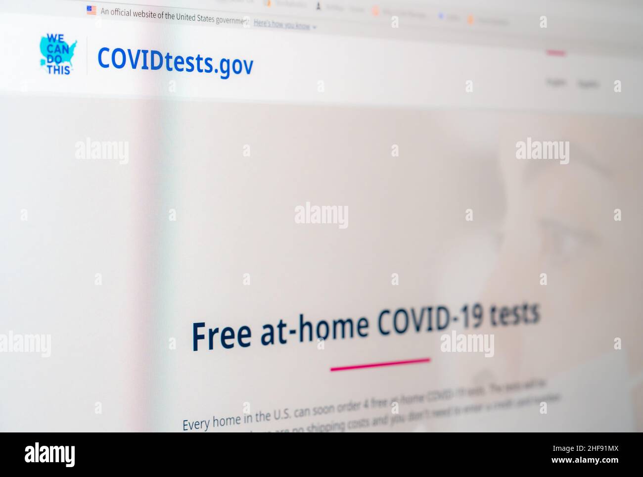 Home Covid 19 Antigen Self Test Usa High Resolution Stock Photography ...