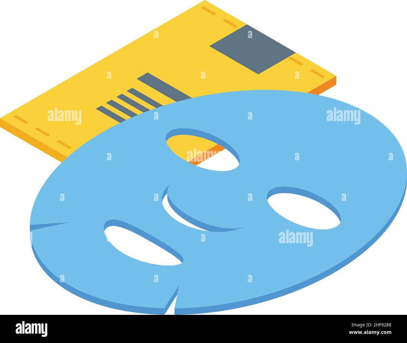 Face mask icon isometric vector. Facial girl. Pack skin Stock Vector ...