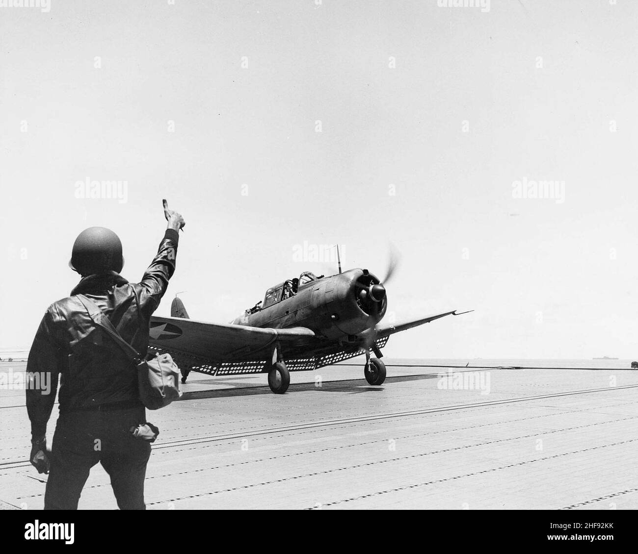 SBD-3 8-S-9 on USS Hornet 1942 Stock Photo - Alamy