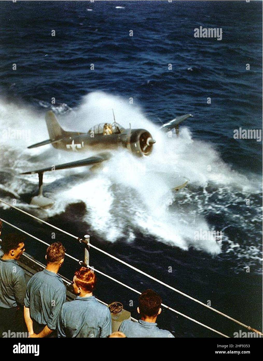 SC-1 alongside of USS Alaska (CB-1) in March 1945 Stock Photo - Alamy