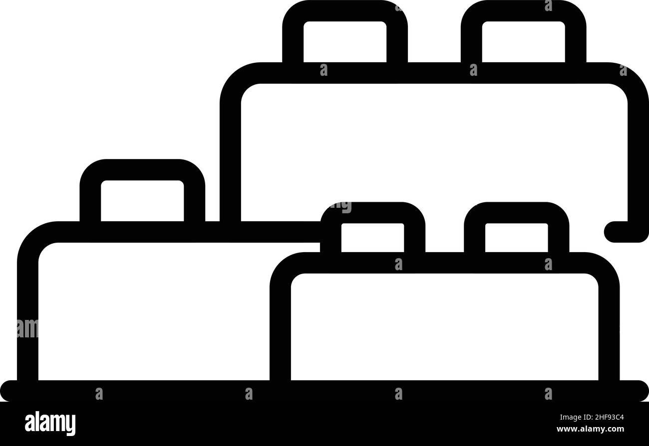 Constructor motor fine icon outline vector. Game skills. Toy ...