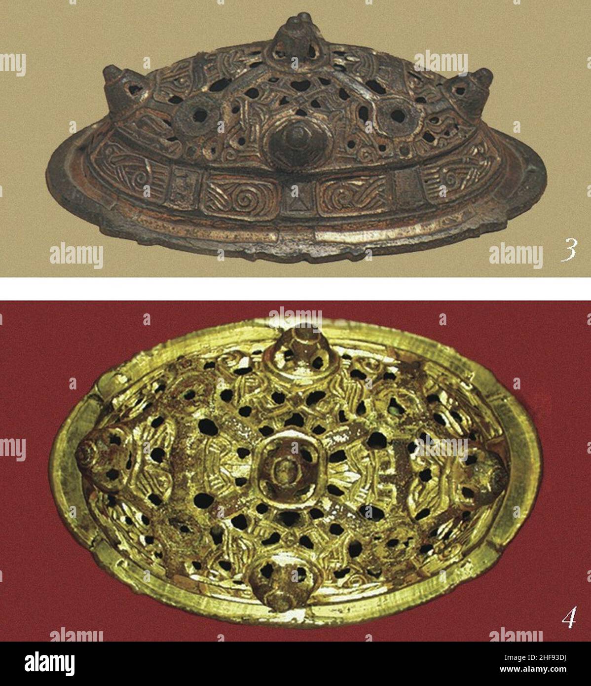 Scandinavian Fibulas from Eastern Europe 01 Stock Photo - Alamy