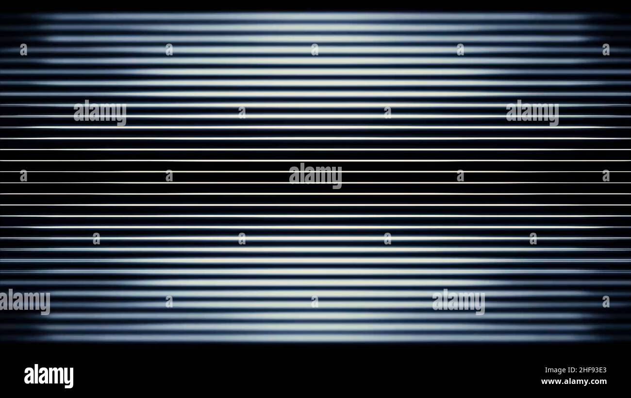 Abstract, white, curve fiber stretching out and narrowing down on black ...