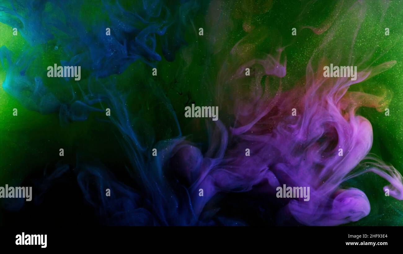 Abstract colorful psychedelic background with many shapes and forms ...