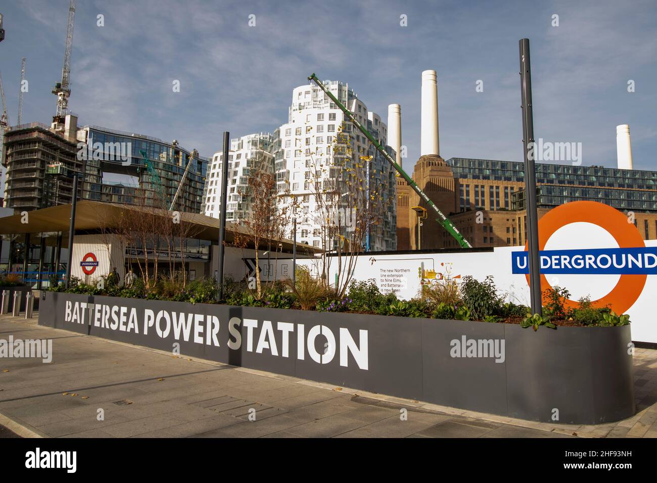 Exterior of Battersea Power Station, London Underground, station in ...