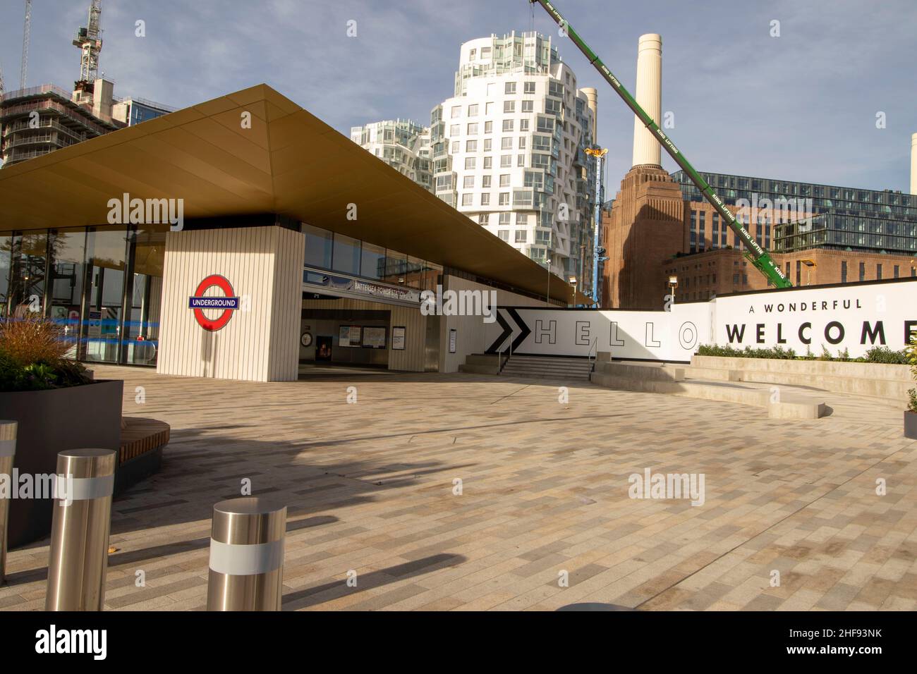 Exterior of Battersea Power Station, London Underground, station in ...