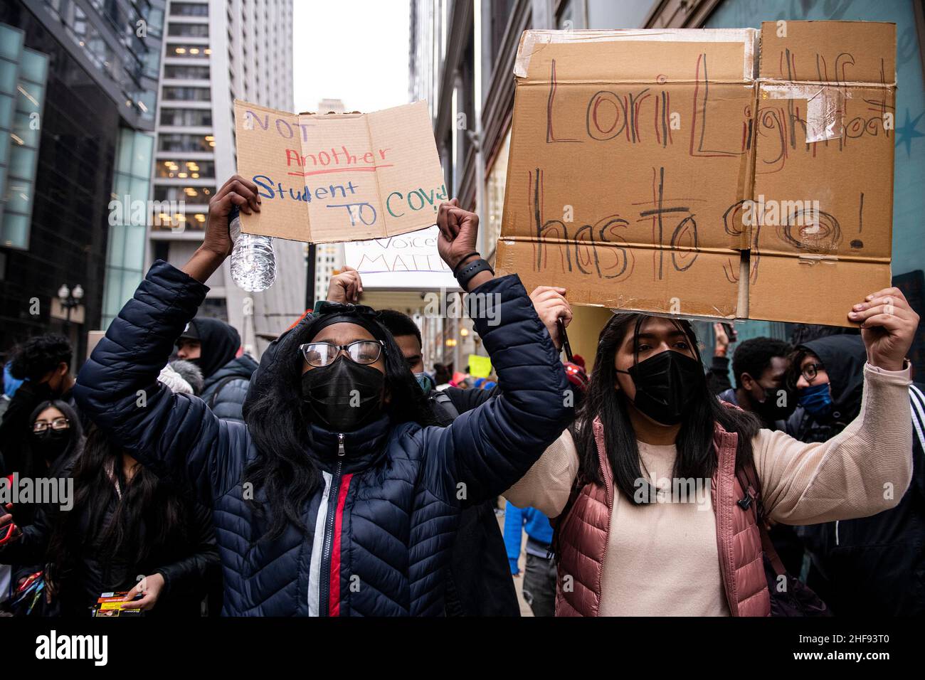Chicago Public Schools (CPS) students stage a school walkout and ...