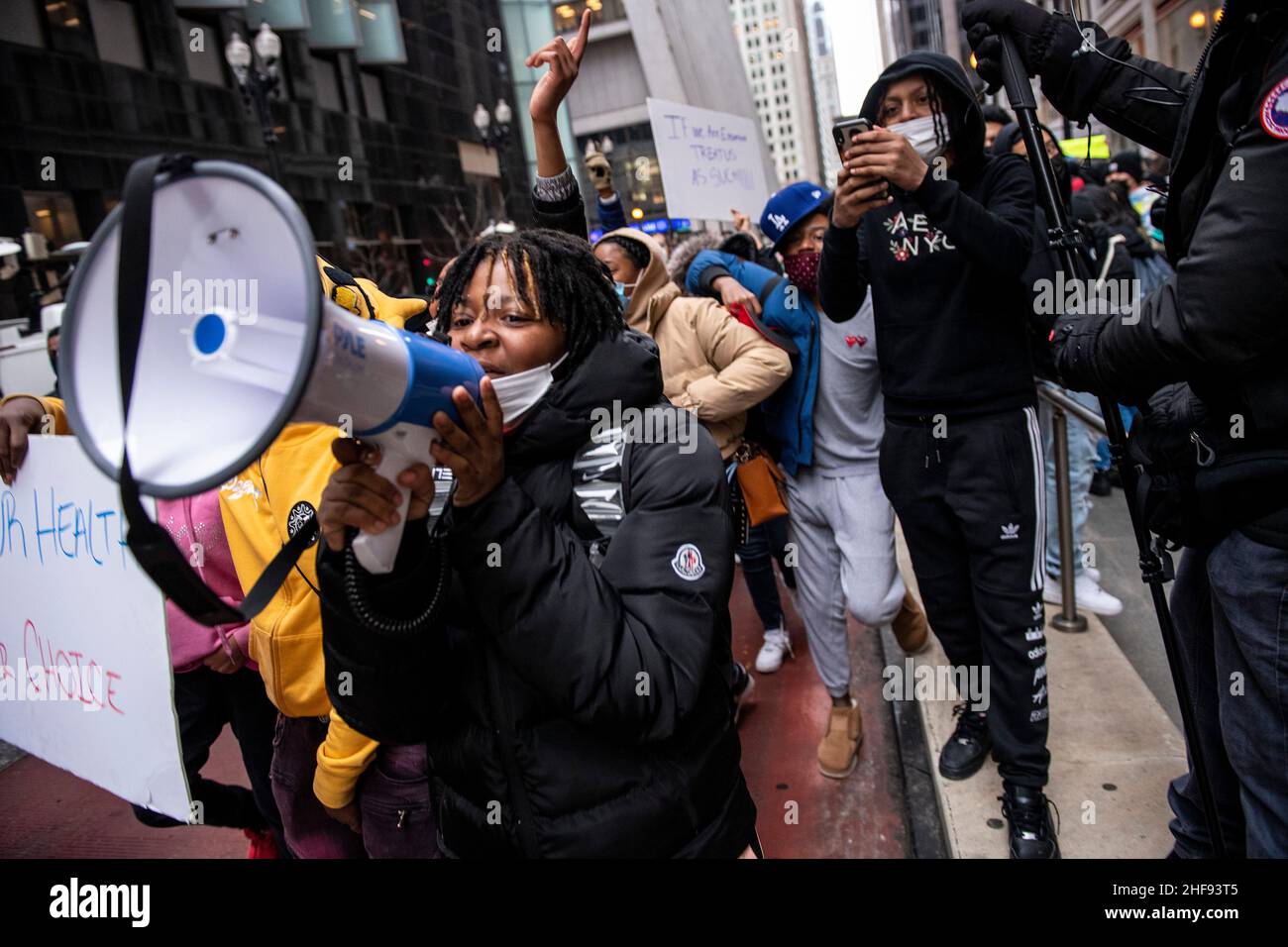 Chicago Public Schools (CPS) students stage a school walkout and ...