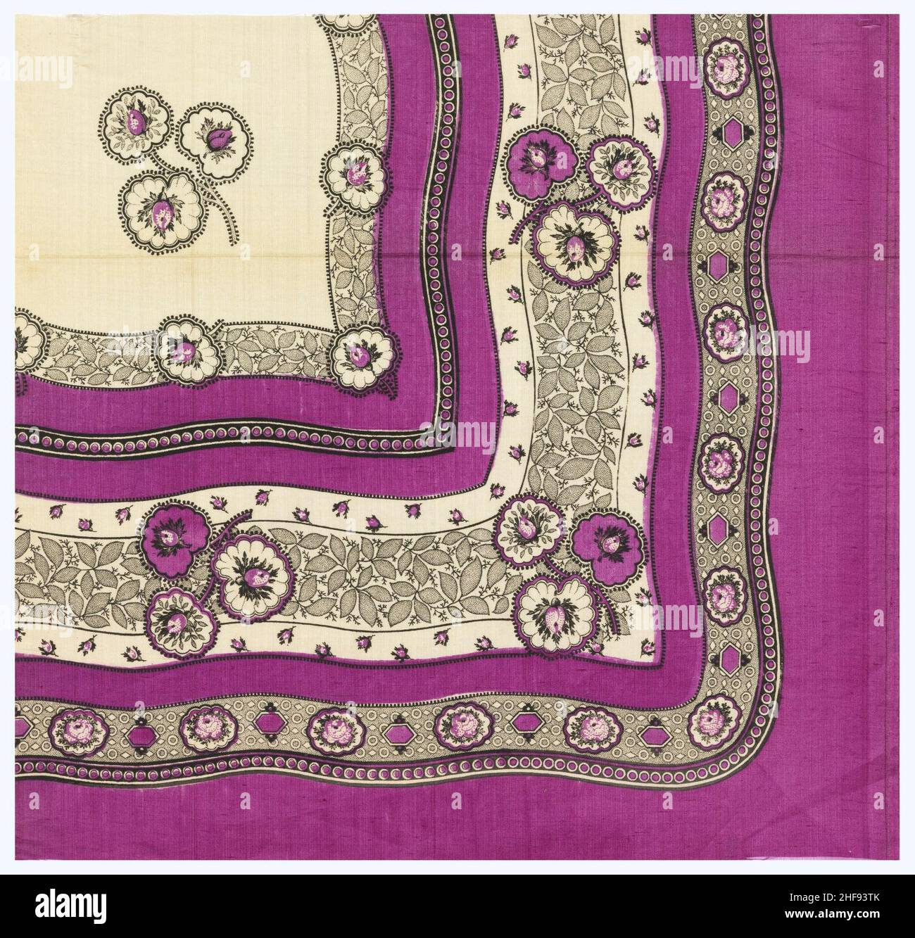 Scarf Sample (France), mid-19th century Stock Photo - Alamy