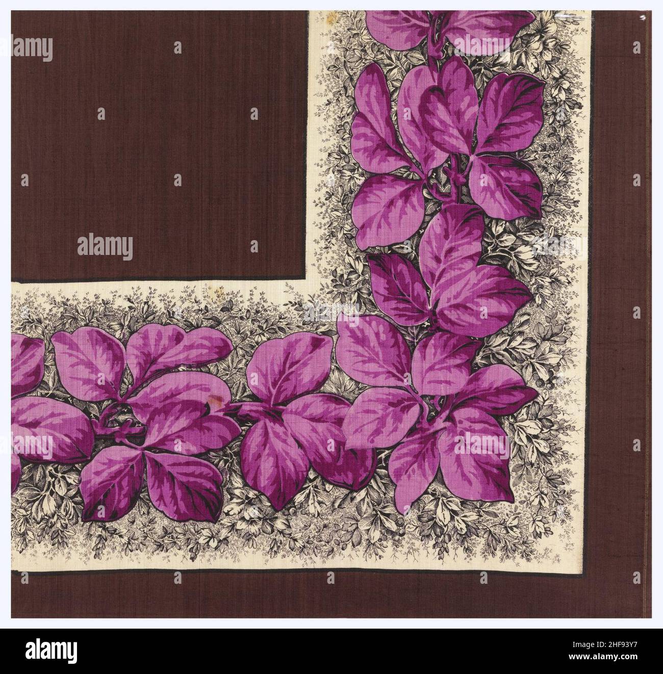 Scarf Sample (France), mid-19th century Stock Photo - Alamy