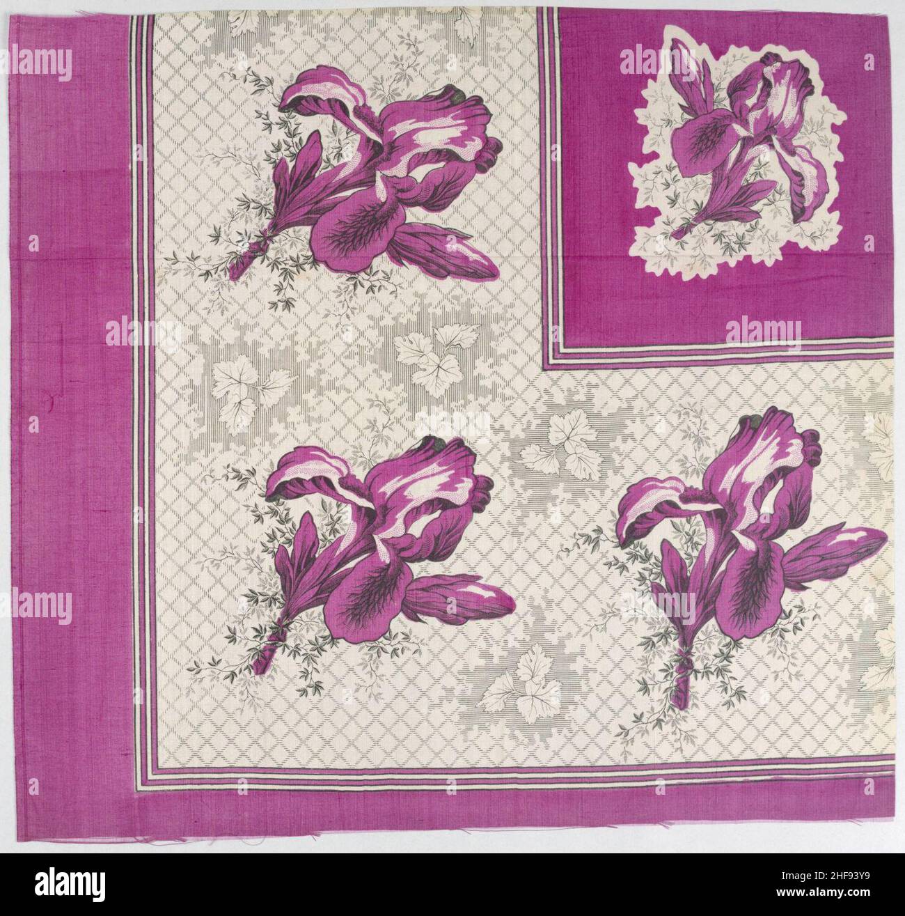 Scarf Sample (France), mid-19th century Stock Photo - Alamy