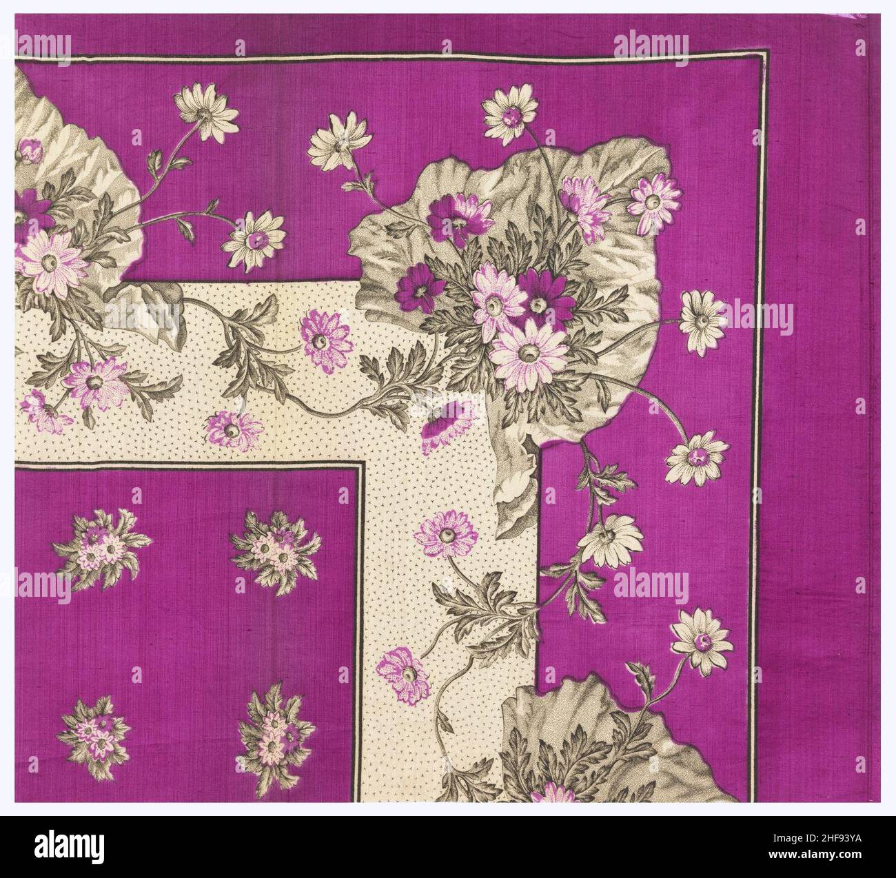 Scarf Sample (France), mid-19th century Stock Photo - Alamy