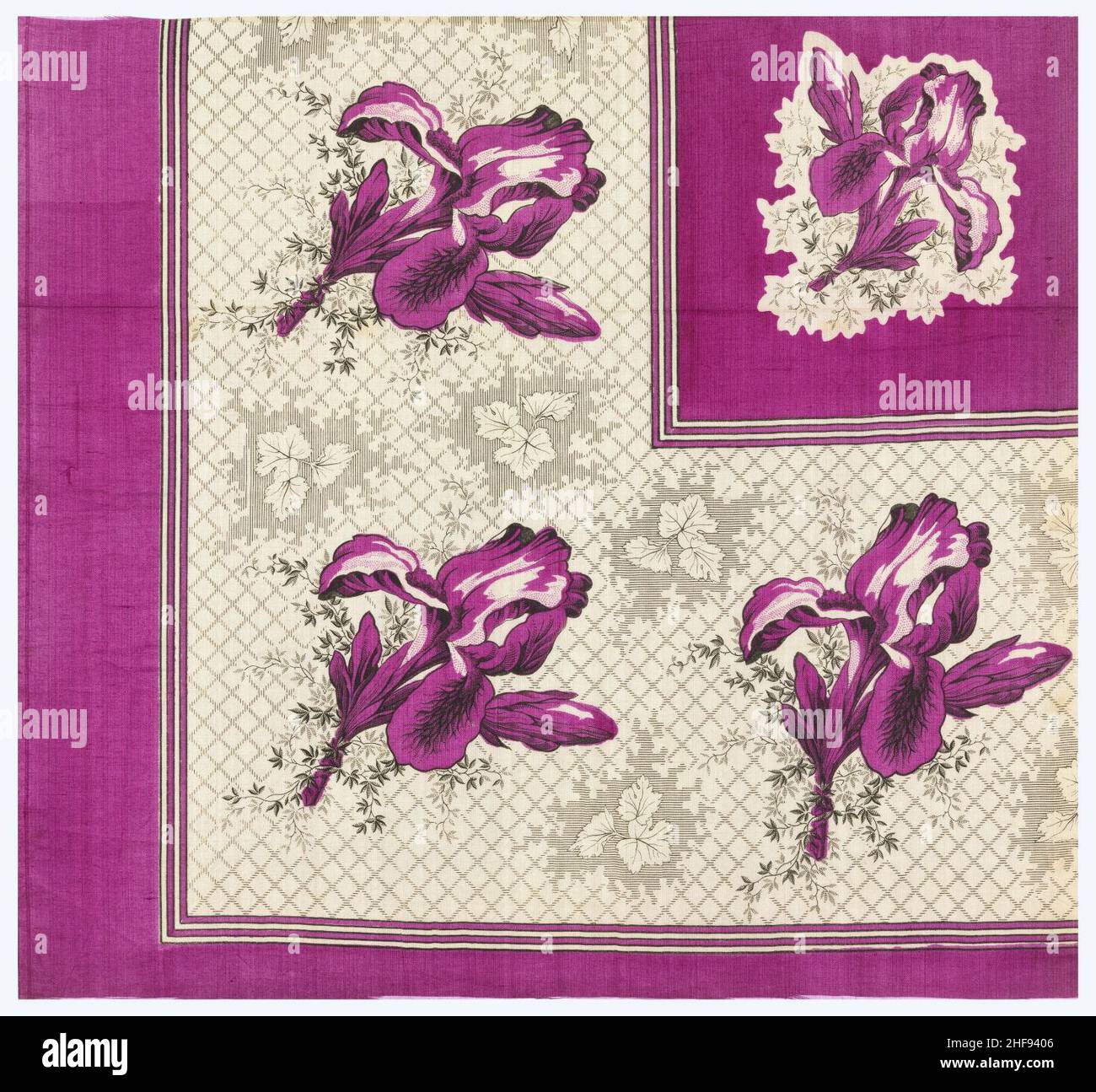 Scarf Sample (France), mid-19th century Stock Photo - Alamy