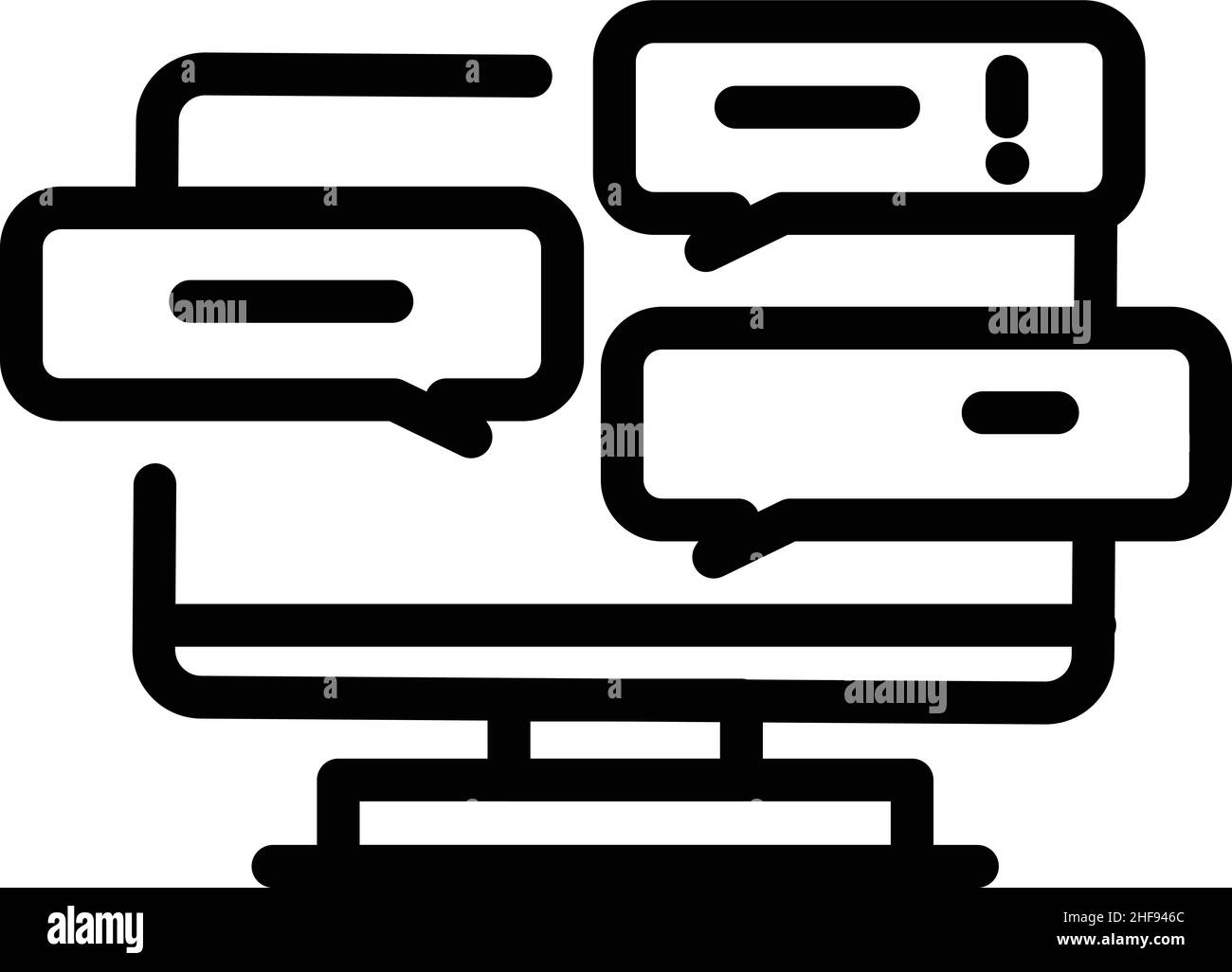 Social media influence icon outline vector. Content share. Digital ...