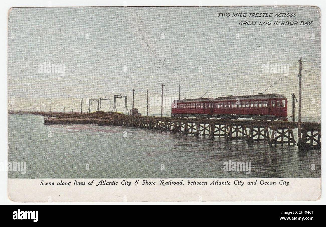 Scene along Atlantic City and Shore Railroad, between Atlantic City and ...