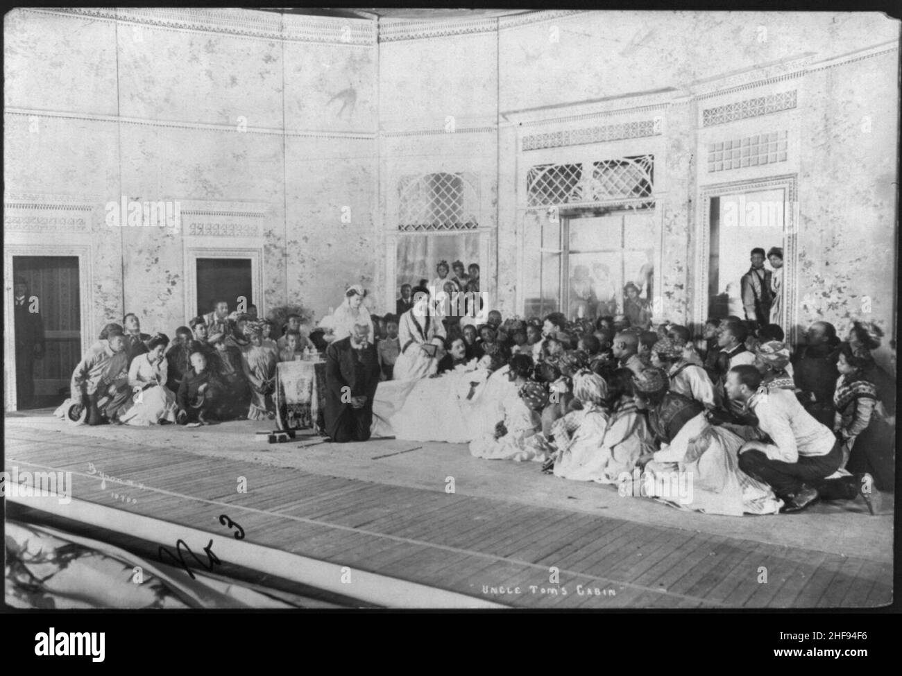 Scene from stage production of ''Uncle Tom's Cabin'', 1901)- Little Eva ...