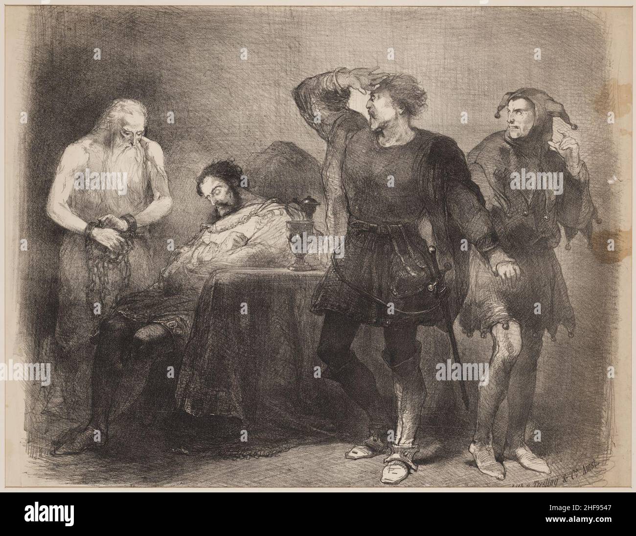 Scene uit ballet 'Het Spook', objectnr A 13563 Stock Photo - Alamy