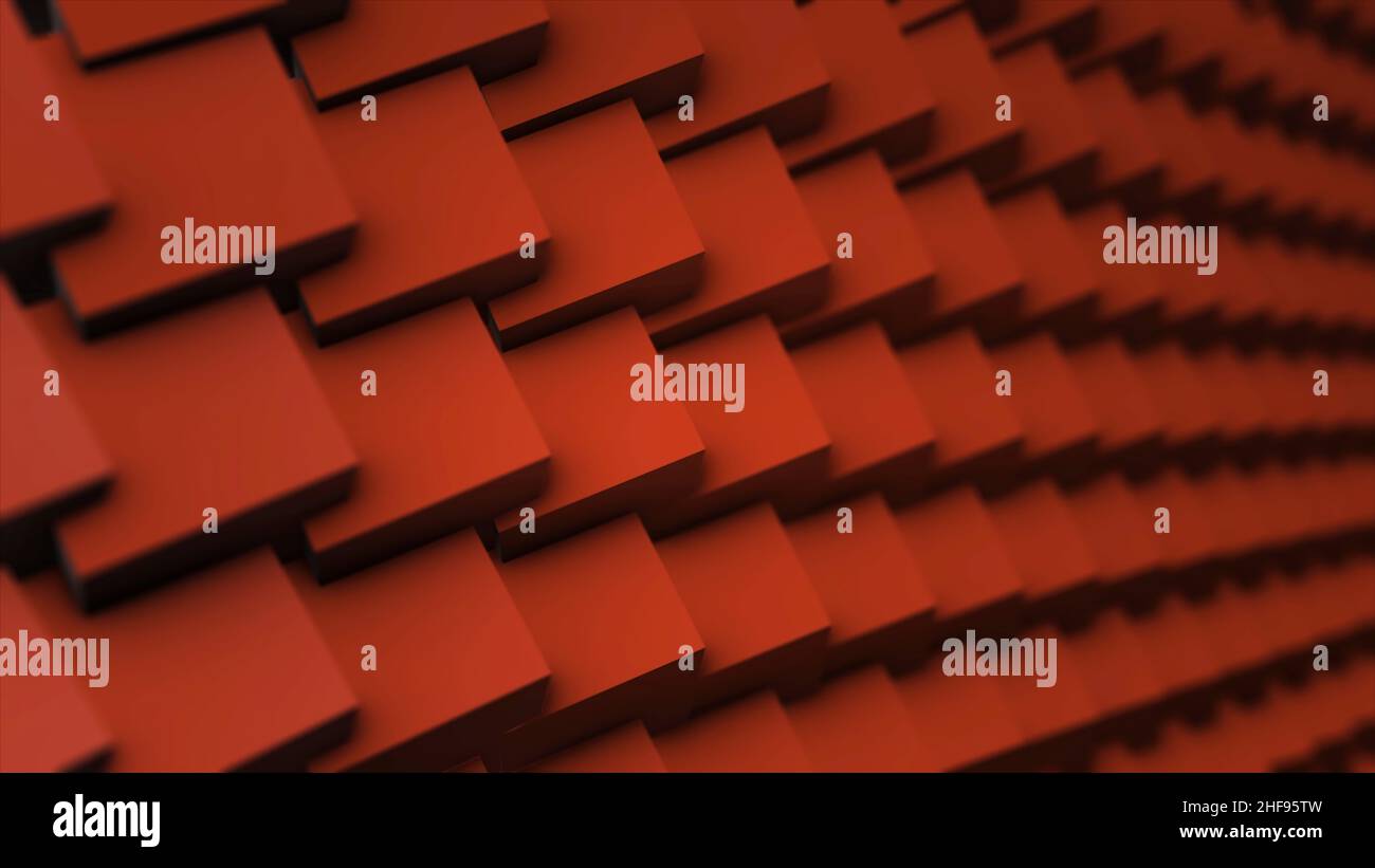 Background with colorful rotating vertical rectangular blocks, loop. Grid of randomized colorful ...