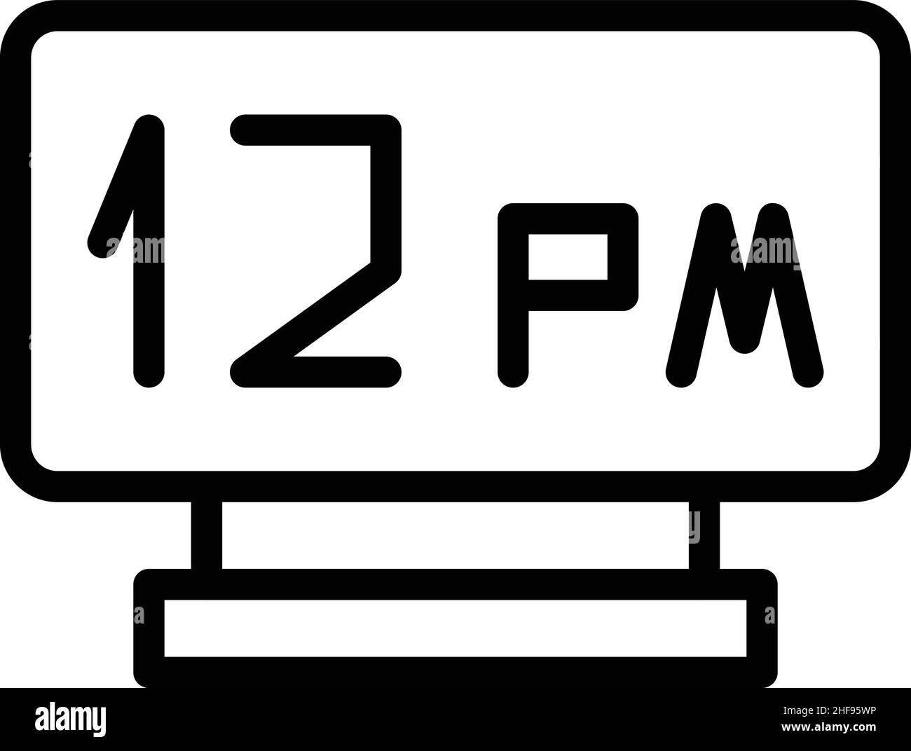 Local time icon outline vector. World zone. Map clock Stock Vector ...