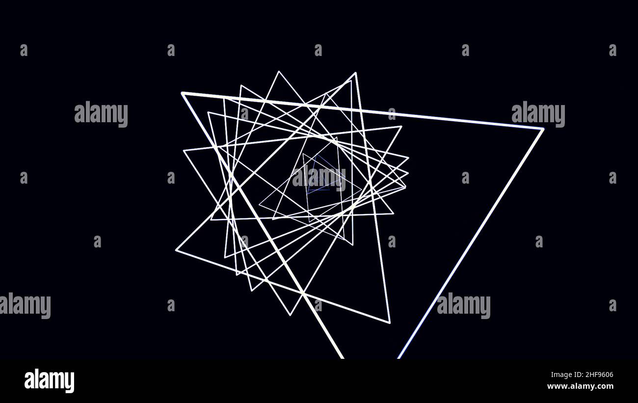 Abstract Motion Graphics With Colored Spiral Parametric Motion Abstract Futuristic Space