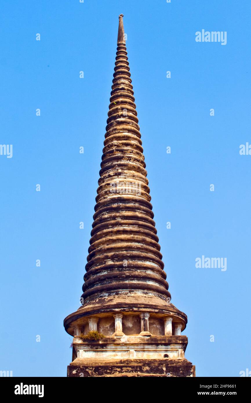 pinnacle of temple in temple area Wat Phra Si Sanphet, Royal Palace in ...
