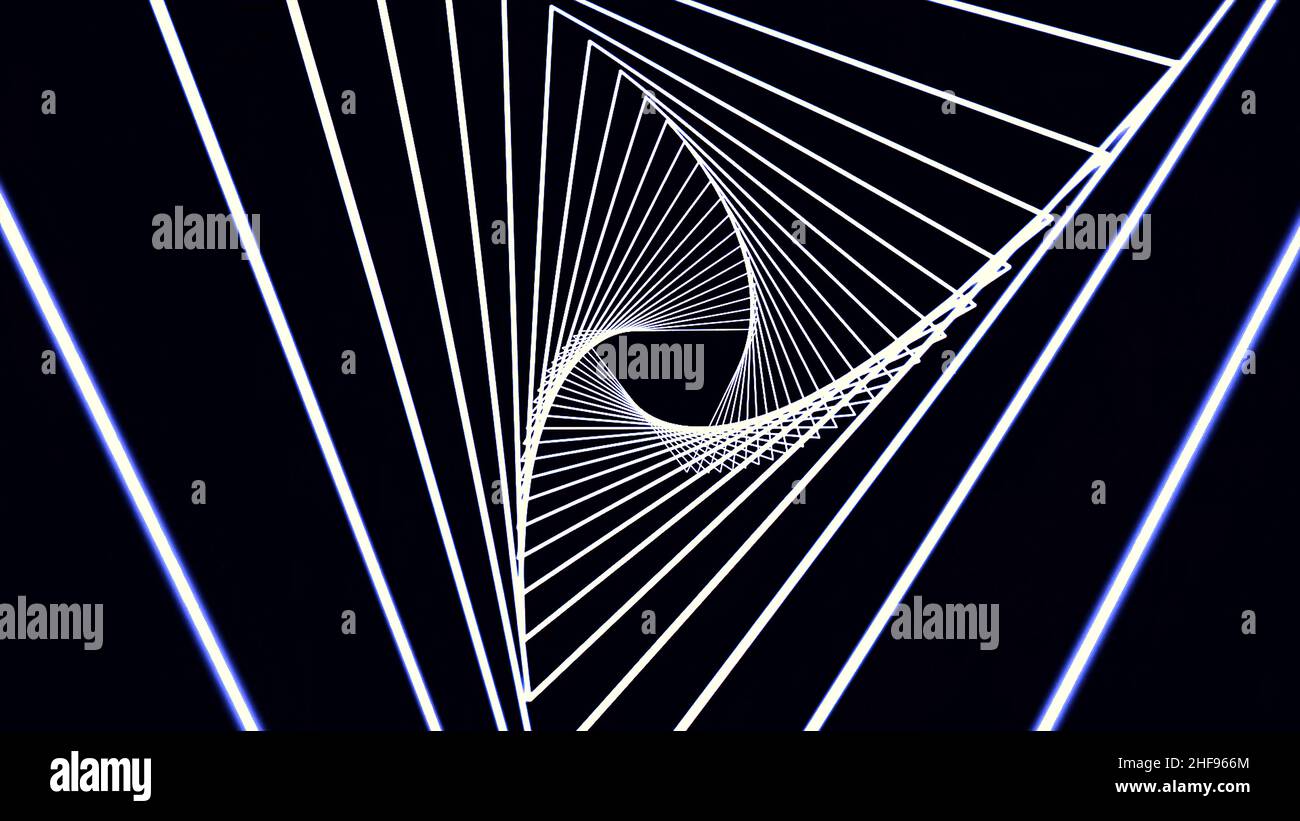 Abstract Motion Graphics With Colored Spiral Parametric Motion Abstract Futuristic Space