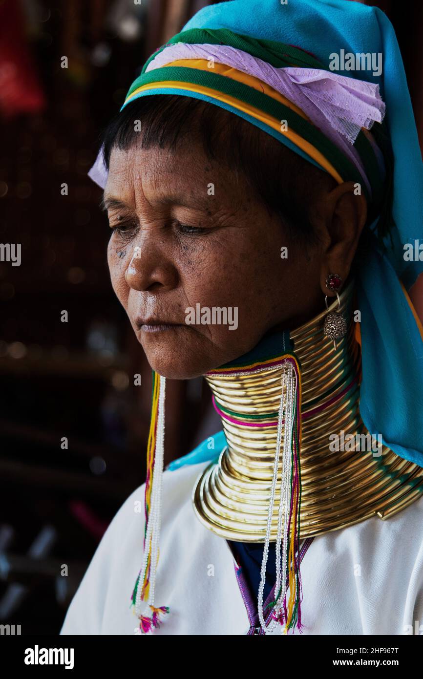 Portrait of old lady during my trip in Myanmar Stock Photo - Alamy