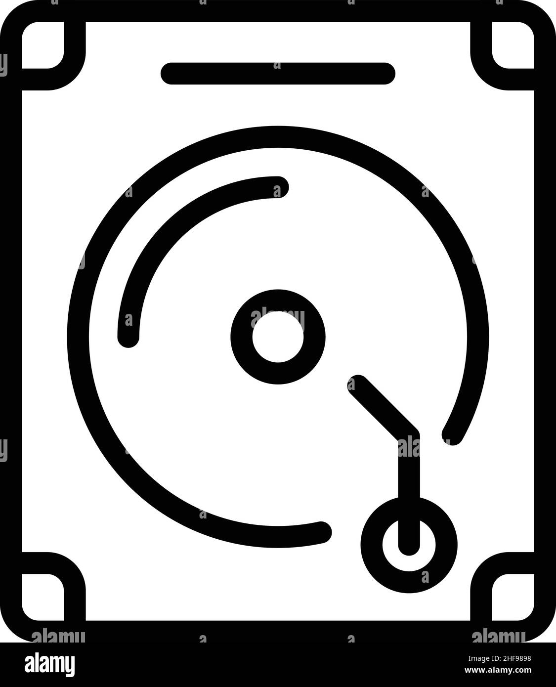Hdd memory icon outline vector. Gb storage. Data memory Stock Vector Image & Art - Alamy