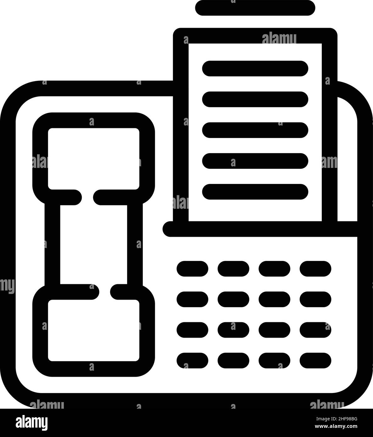 Fax ink icon outline vector. Toner cartridge. Printer copier Stock ...