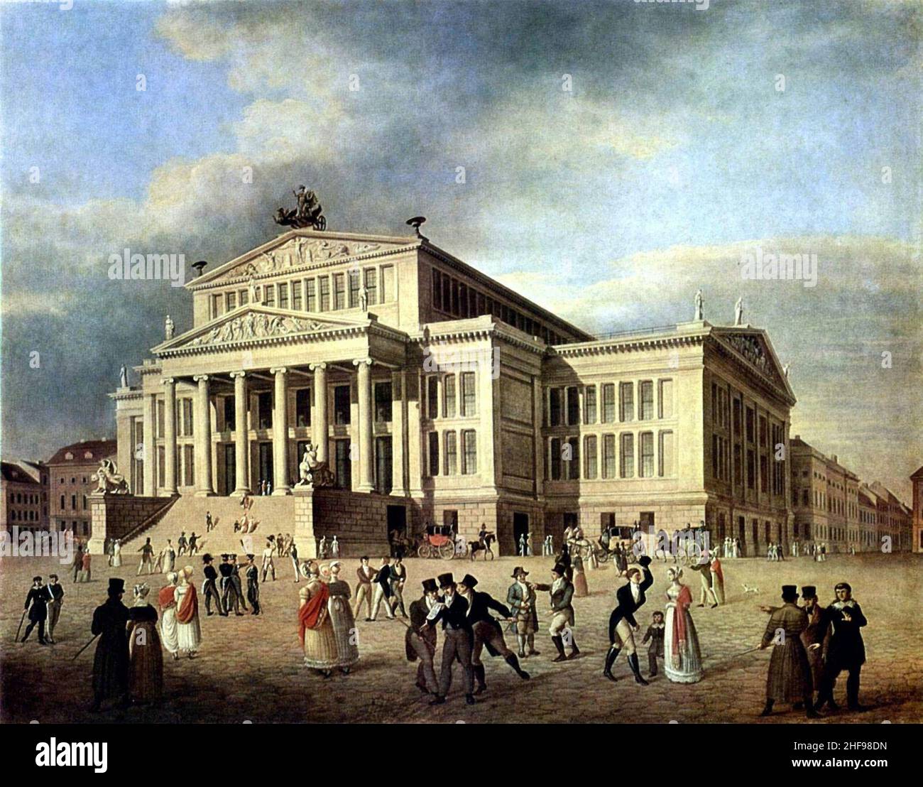 Schauspielhaus Berlin um 1825 Stock Photo - Alamy