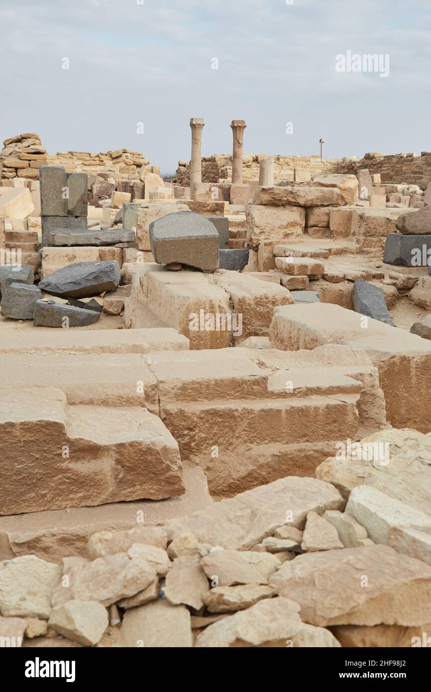 The 5th Dynasty Pyramid of Sahure at Abu Sir, Egypt Stock Photo - Alamy