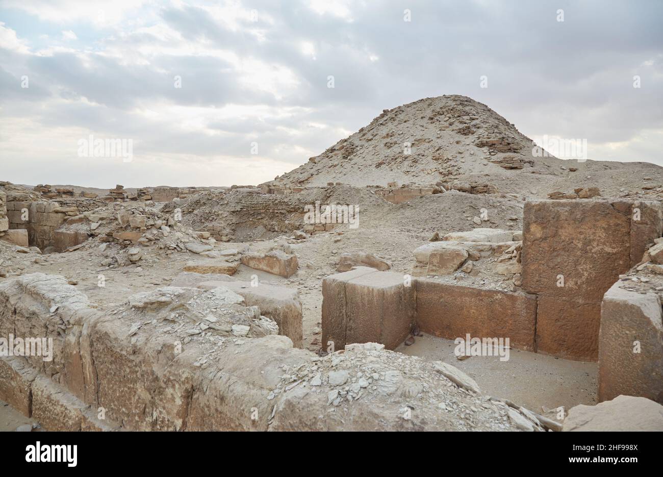 The 5th Dynasty Pyramid Complex of Abu Sir, Egypt Stock Photo - Alamy