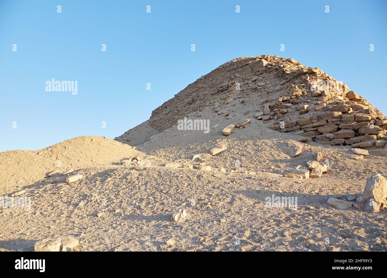 The 5th Dynasty Pyramid of Neferirkare at Abu Sir, Egypt Stock Photo ...