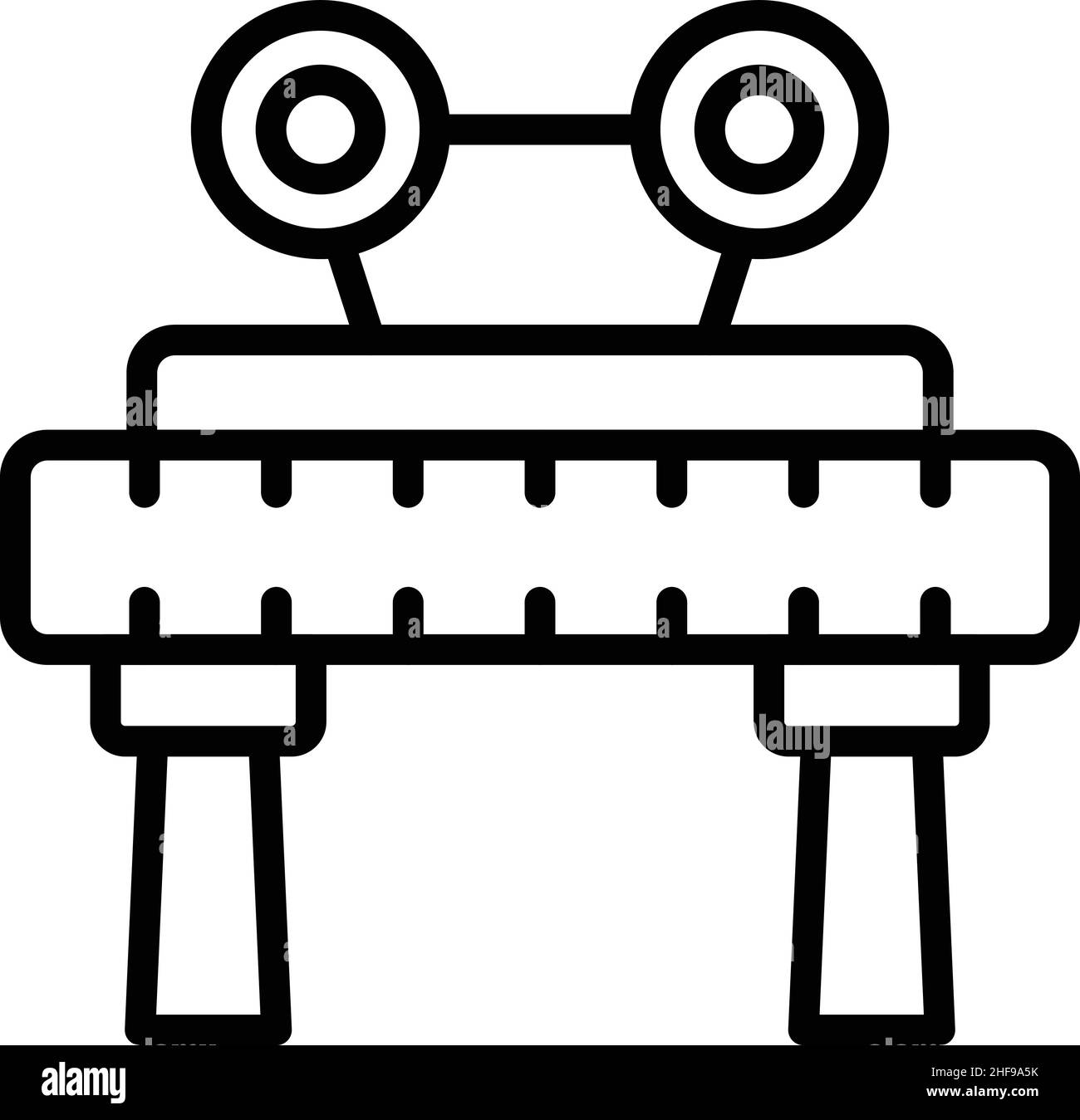 Stop train barrier icon outline vector. Traffic gate. Light danger ...