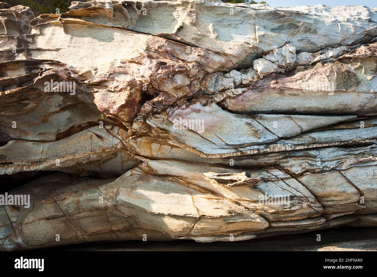 beautiful stones, rocks in sunlight with interresting harmonic ...