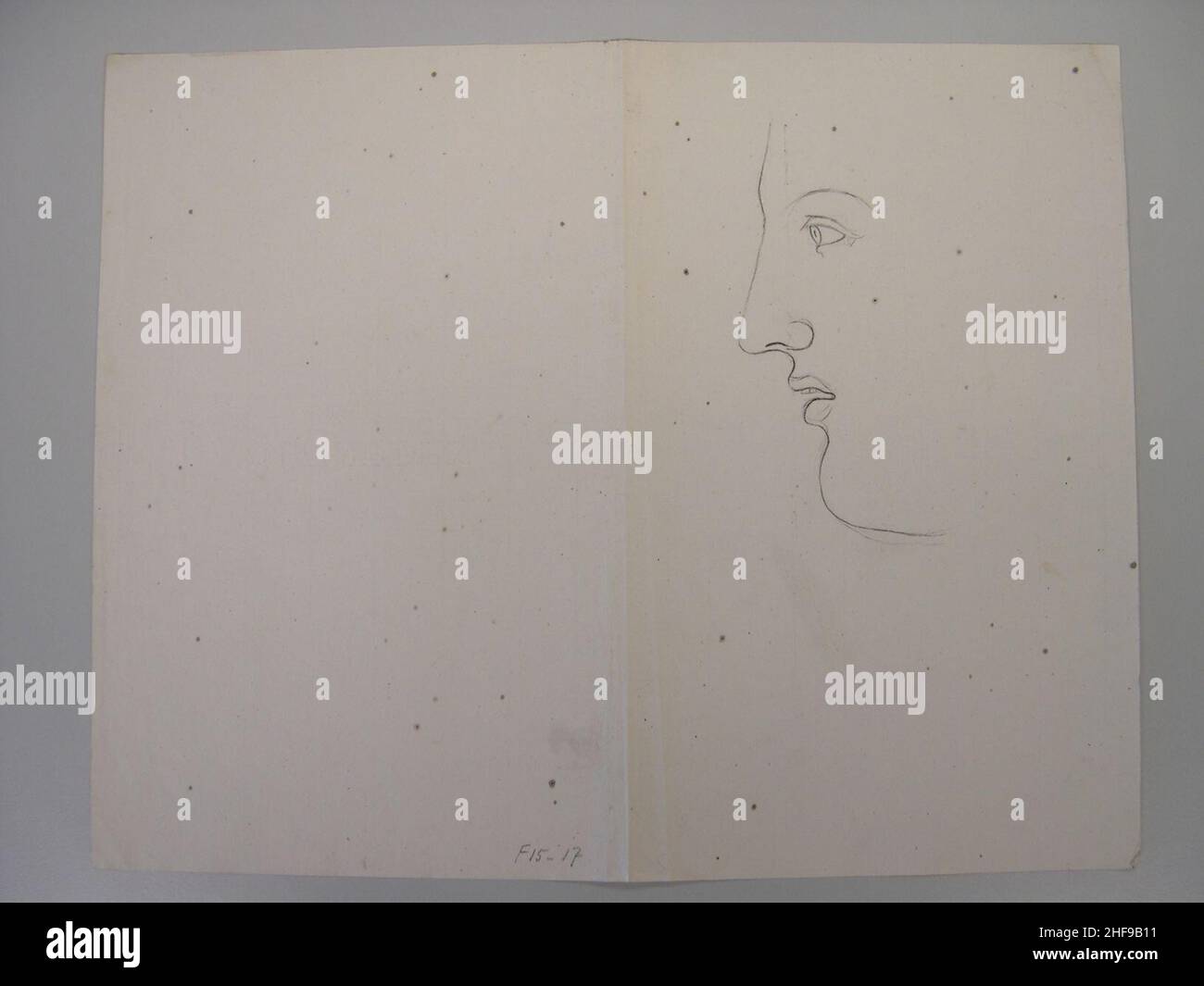 Schets van een hoofd, objectnr TB 6515.65 Stock Photo - Alamy