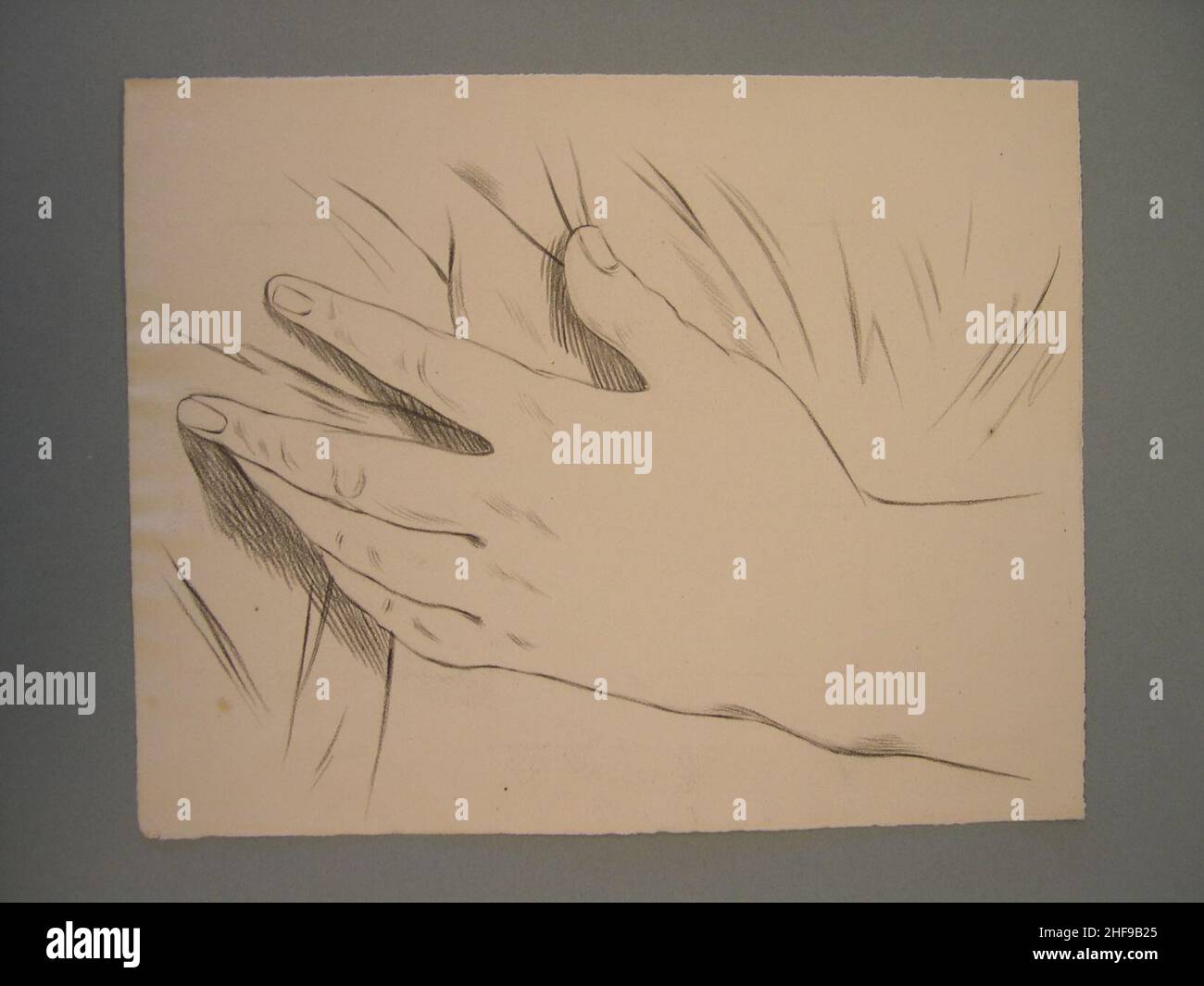 Schets van een hand, objectnr TB 6453.89 Stock Photo - Alamy