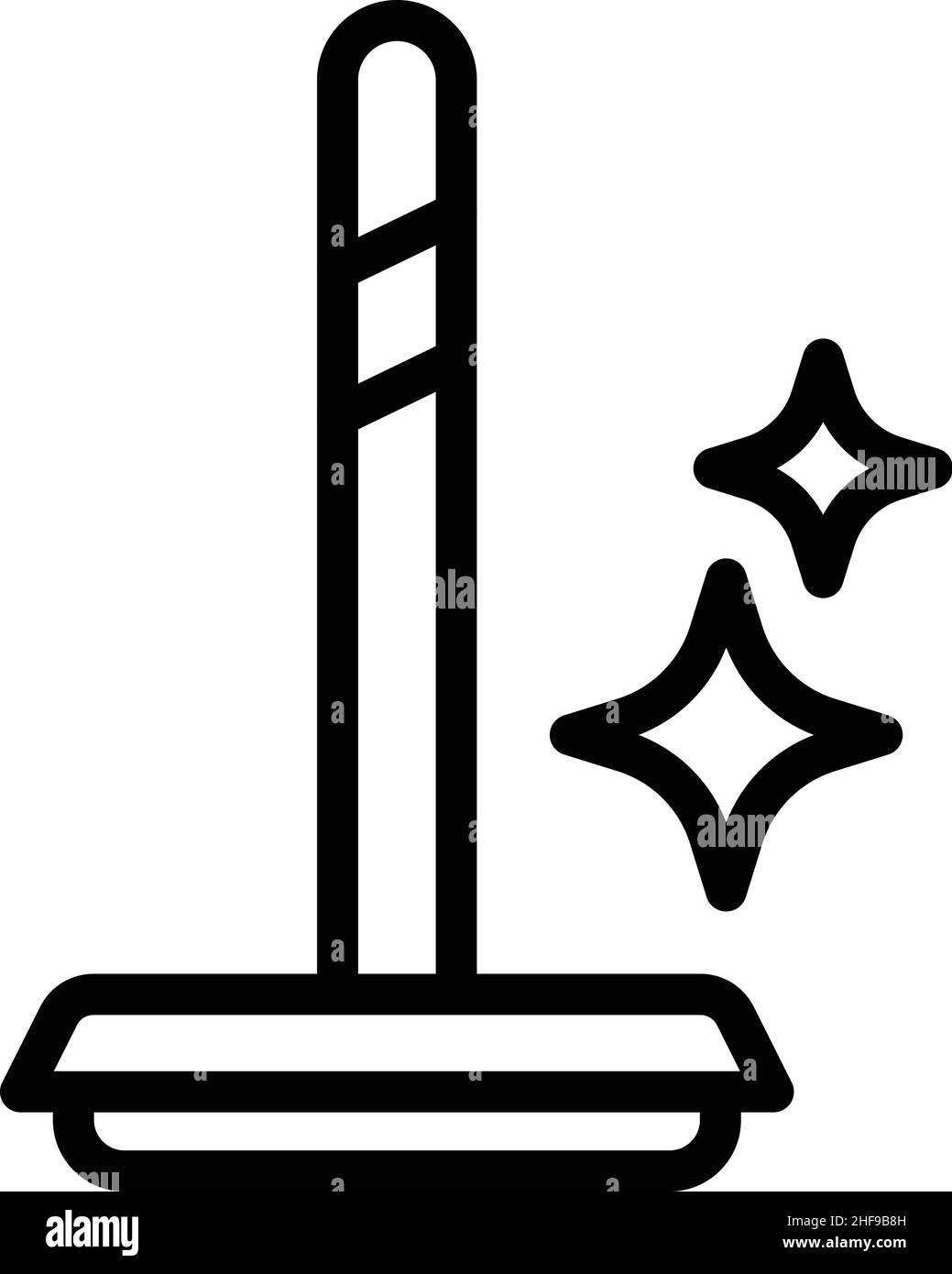 Cleaning service bucket broom Black and White Stock Photos & Images - Alamy