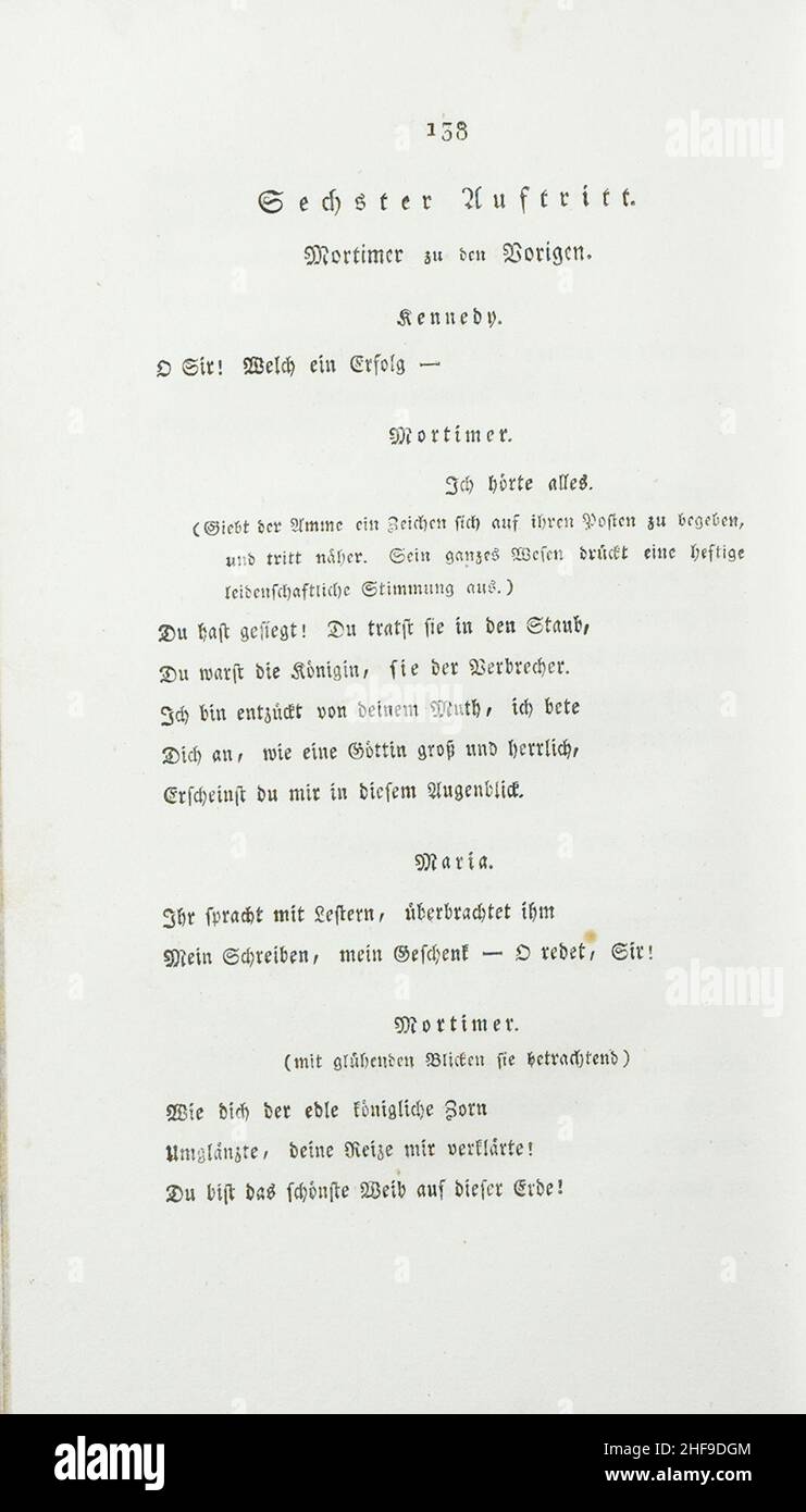 Schiller Maria Stuart 138 Stock Photo - Alamy