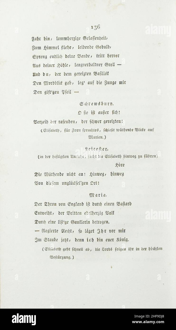 Schiller Maria Stuart 136 Stock Photo - Alamy