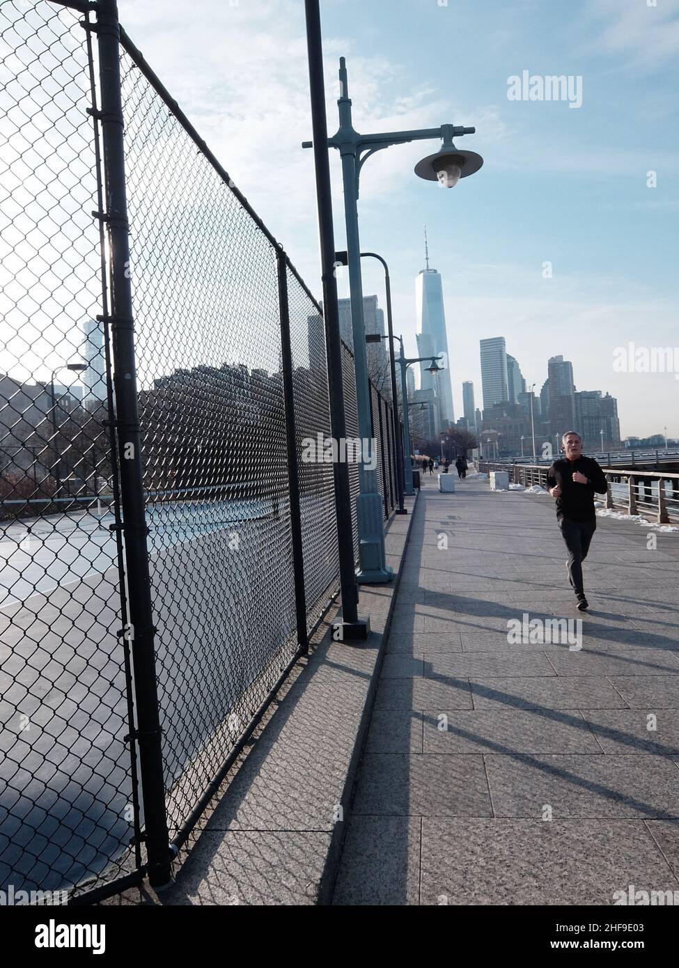 A runner in New York Stock Photo - Alamy