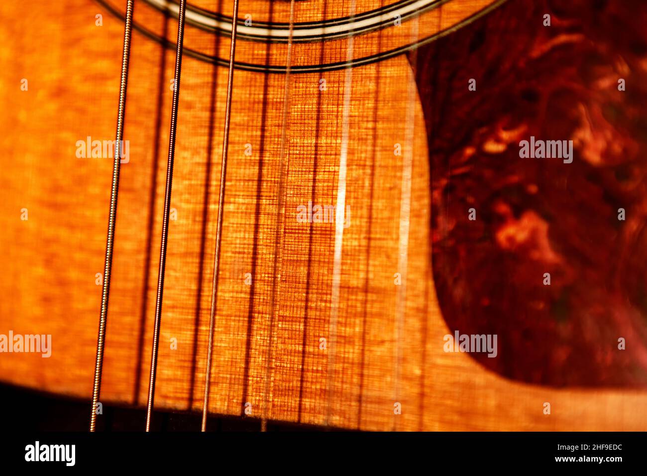 Six strings acoustic guitar . Wooden musical instrument Stock Photo - Alamy
