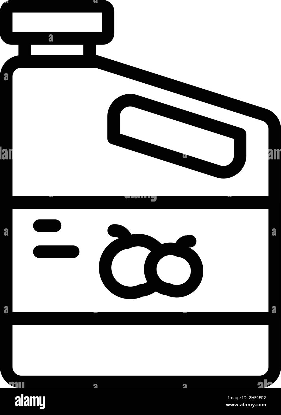 Contaminated food liquid icon outline vector. Safety food. Virus ...