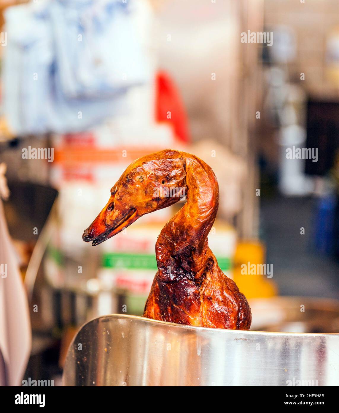roasted chinese duck in a pot Stock Photo - Alamy