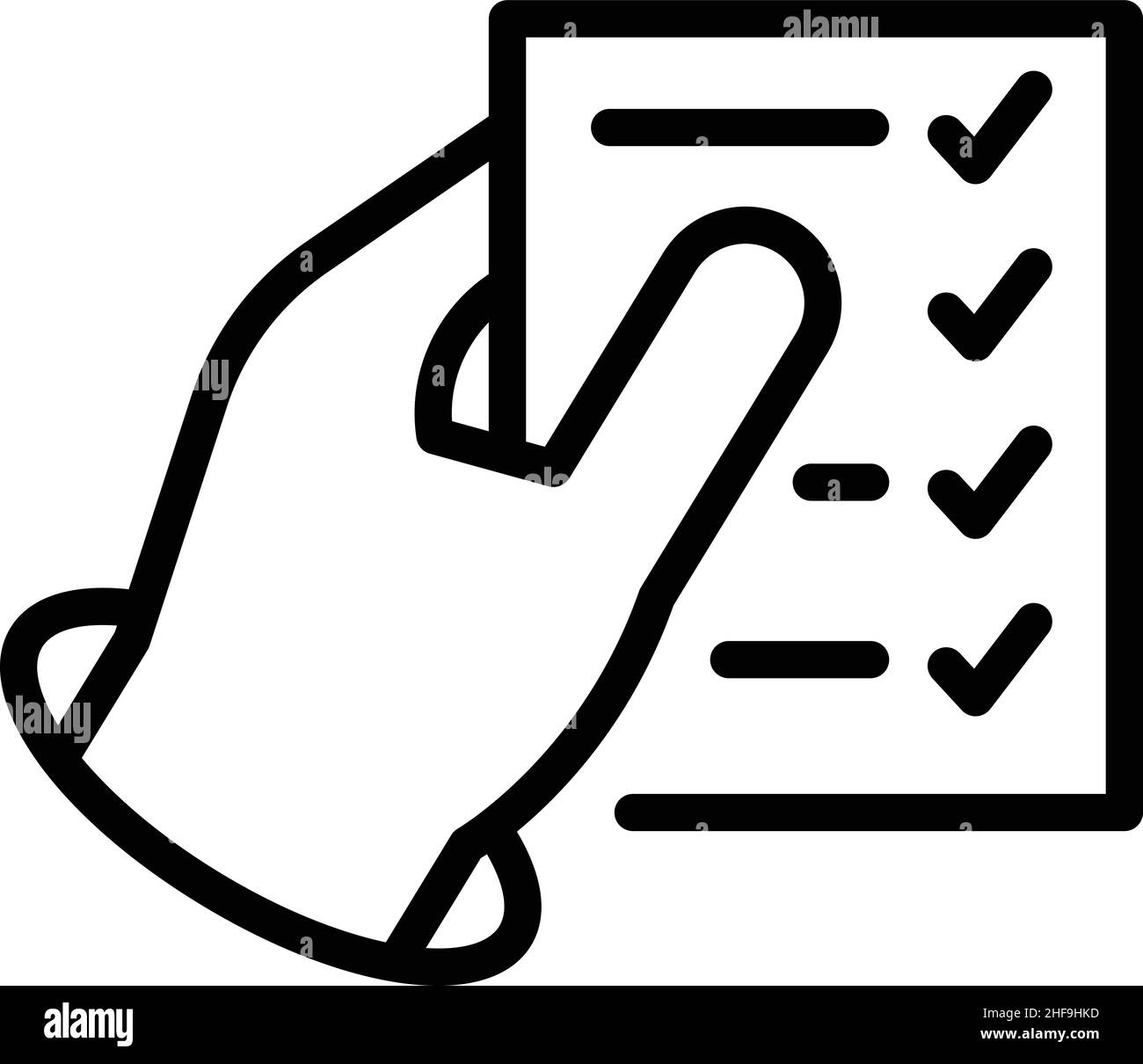 Benchmark list icon outline vector. Quality unit. Leader best Stock ...
