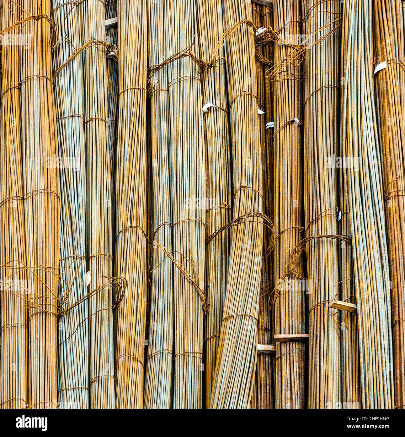 iron for concrete armoring at the construction site Stock Photo - Alamy